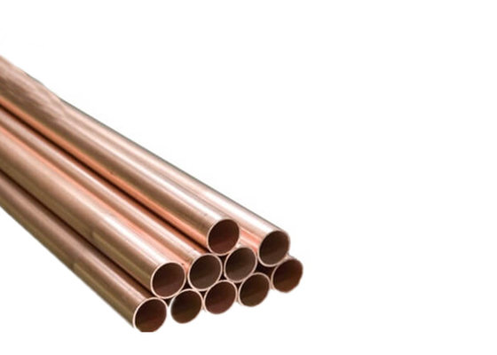 Oxygen Free Round Copper Pipe UNS C10200 Good Heat Conductibility