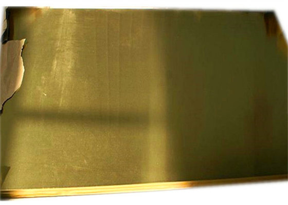 0.01mm~200mm Metal Brass Sheet Polished Surface For Decoration 1/2H CuZn40 CuZn37