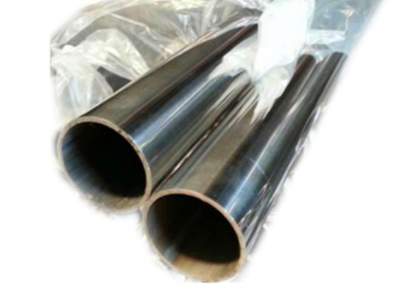 Seamed Type 304 SS Polished Pipe Round Shape Anti Corrosion For Construction